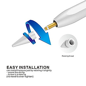 Replacement Tips for Apple Pencil 2nd Generation & Apple Pencil 1st Generation (6 Pack)