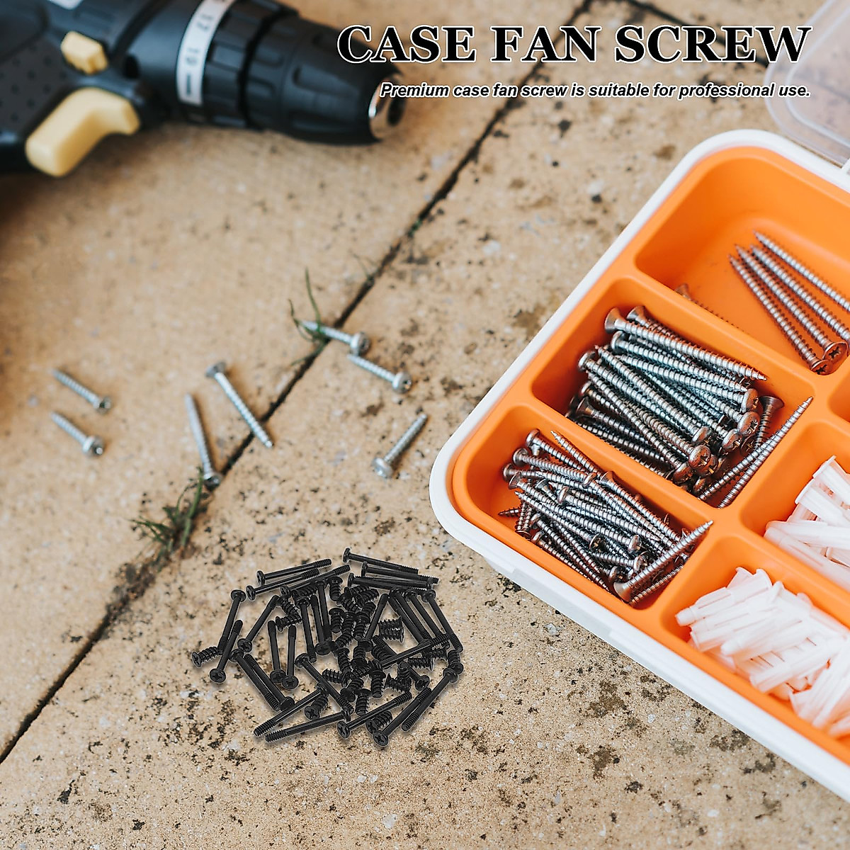 ULTECHNOVO 60pcs Laptops Computer Screw Kit Short Screws CPU and Motherboard Case Fan Mount Screws Self- Tapping Screws Small Screws Assortment Kit Case Fan Screw Kit Ssd Socket