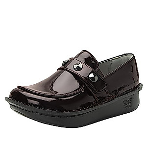 Alegria Women's Ericka Black Cherry Comfort Leather Shoes 8-8.5 M US
