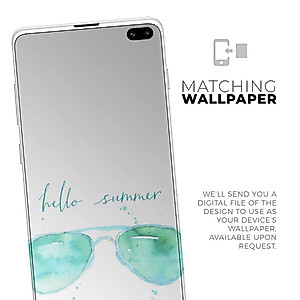 DesignSkinz Hello Summer Sunglasses Protective Vinyl Decal Wrap Skin Cover Compatible with The Samsung Galaxy S20 (Screen Trim & Back Glass Skin)