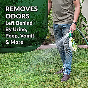 Simple Green Outdoor Odor Eliminator for Pets, Dogs, 1 gallon Refill - Ideal for Artificial Lawns & Patio, Milky White