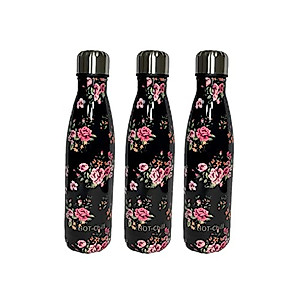 HOT-Chill Sports Water Bottle 16 oz Leak-Proof No Sweating BPA Free Reusable Vacuum Insulated Stainless Steel Water Bottles Double walled Coffee Thermos for women and Men Workout buddy.