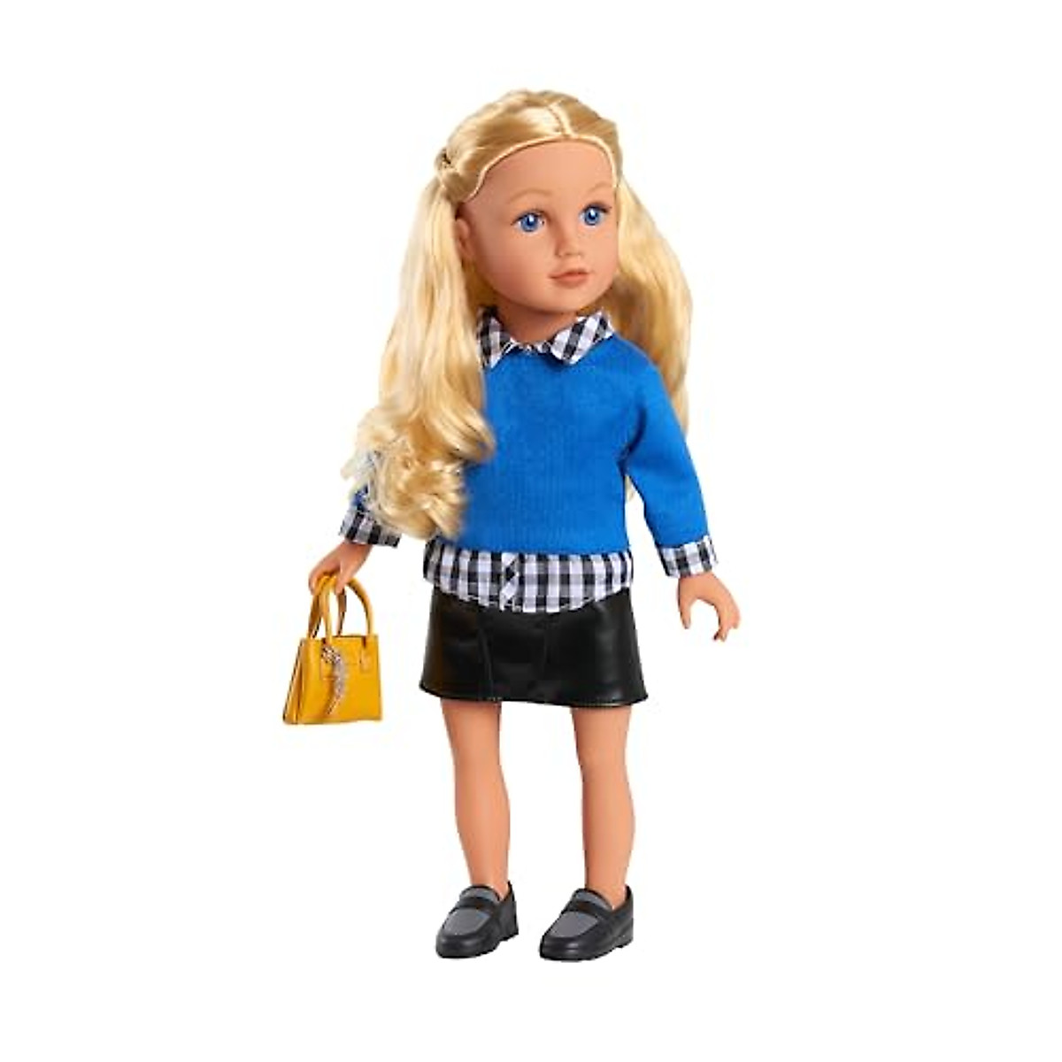 Journey Girls 18-Inch Meredith Hand Painted Doll with Blonde Hair and Blue Eyes, Kids Toys for Ages 6 Up by Just Play
