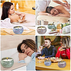 Bauhinia 12 Constellations Scented Candles Soy Wax Tin Candles, Natural Fragrance Candles for Stress Relief and Aromatherapy Candles Set of 12