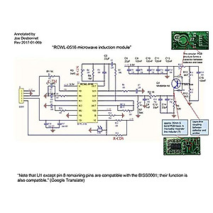 DIYmall RCWL-0516 Motion Detection Sensor, Microwave Radar Sensor, Switch Module, for Arduino ESP8266 Nodemcu Wemos, for Raspberry PI, for Human Rat Cat Detector, Detection Distance 5-7m