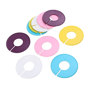STOBAZA Size Rings for Clothing Racks 30 Pcs Market Size Store Clothing Size Circle Clothes Size Dividers Clothing Size