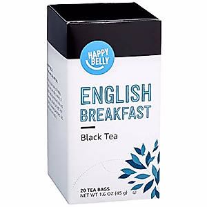 Amazon Brand - Happy Belly English Breakfast Tea Bags, 20 Count (Pack of 1)