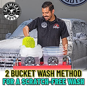 Chemical Guys HOL129 Best Two Car Wash Bucket Kit to Wash & Dry, Safe for Cars, Trucks, SUVs, Jeeps, Motorcycles, RVs & More (11 Items Including 3 16 fl oz Chemicals)
