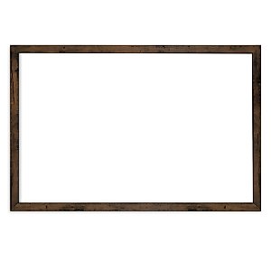 Loddie Doddie Magnetic White Board 24" x 36" - Magnetic Dry Erase Board with Built-in Marker Tray - Rustic Wooden Frame