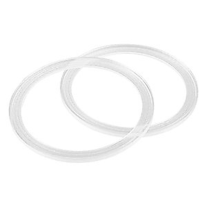 X AUTOHAUX 2Pcs for 6.5 Inch Car Speaker Spacer Ring Acrylic Transparent Mounting Spacer Plate 146mm ID