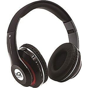 SuperSonic Wireless Headphones and Mic Headphone, Black