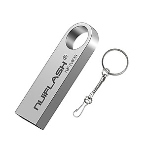 USB Flash Drive,4/8/16/32/64GB Portable Metal Waterproof USB 3.0 Flash Drive PC Laptop U Disk for PC Laptop Storage and Backup, Silver, 8GB