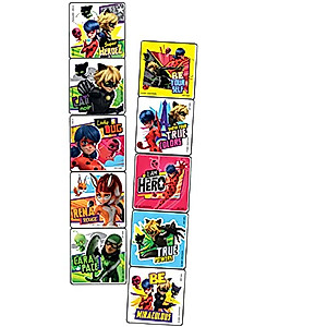 Miraculous Ladybug and Cat Noir - Activity Bundle - Miraculous Ladybug Stickers, Coloring Book, 2-Sided Door Hanger