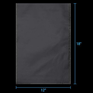 Awpeye Clear Basket Bags, 50 Pack Large Cellophane Wrap for Baskets and Gifts, 12x18 Inches Cellophane Bags, 2 Mil Thick