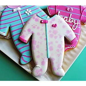 Baby Footie Pajamas/PJs Cookie Cutter, 4.5" Made in USA by Ann Clark