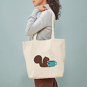 CafePress Coffee Squirrel Tote-Bag Natural Canvas Tote-Bag,Shopping-Bag