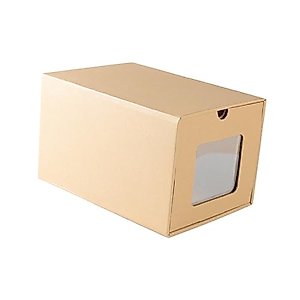 Cabilock Foldable Drawer Type Thickened Paper Easy Install Sturdy Tear-resistant Shoe Storage Case for High Heels