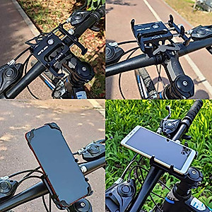 GUB Bicycle & Motorcycle Phone Mount, Aluminum Bike Phone Holder Mount with 360° Rotation for iPhone 11 12 13 14 Pro Max Mini X XR Xs Plus, Samsung S22 S21 S20 Note20/10 4-7 Inch - Upgraded