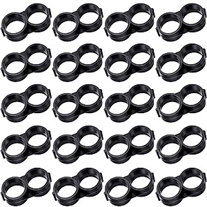 Boao 20 Pack Drip Irrigation Fittings for 1/2 Tubing, 16mm Drip Tubing End Closure Plugs Fitting Kit Drip End Plug Fittings End Cap Connectors for Drip and Sprinkler Systems