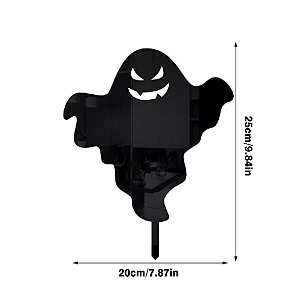 Halloween Garden Stakes Stakes Decorative Ghost Yard Sign Outdoor Decorations Outdoor Statues Decorations Yard Yard Signs Halloween Yard Art Props Scary Holiday Home Porch Party Supplies (A02)