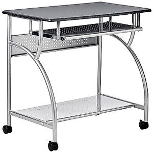 Safco SOHO Mobile Workstation, Anthricite, Metallic Gray