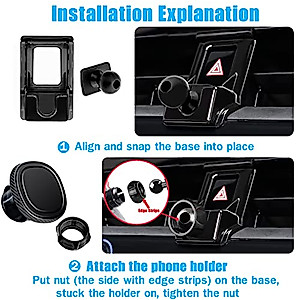 Mengfly Car Phone Holder, Car Mount, for Toyota Corolla 2023 2022 2021 2020, Air Vent Phone Stand, Auto Dashboard, Sticker Free Magnetic Navigation Bracket, for All Smartphone (Not Fit 2019-2012)