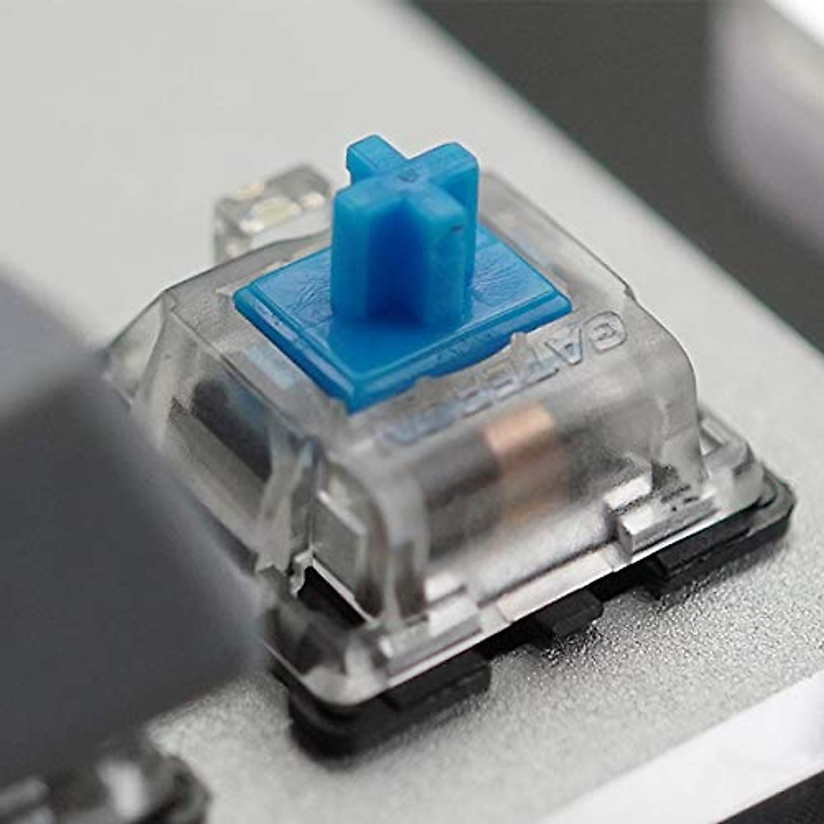 Qisan Mechanical Keyboard Gaming Keyboard Blue Switch Wired/Wireless Bluetooth Keyboard 68-Keys Mini Design(60%) Gateron Switch PBT Keycaps Grey Combo Color for Gaming/Office