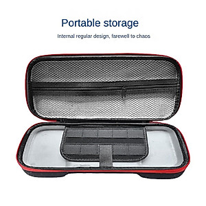 Voikoli Protective Eva Hard Shell Case Compatible with ASUS ROG Ally 7" Gaming Handheld,Shockproof,Stylish and Durable (Red and Black)