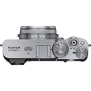 FUJIFILM X100V Digital Camera (Silver) + SanDisk 64GB Ultra SDXC Memory Card, Mini “Gripster” Tripod, Spare Battery, 6 Ft. Micro to Standard HDMI Cable, Manufacturer’s Accessories & More (17pc Bundle)