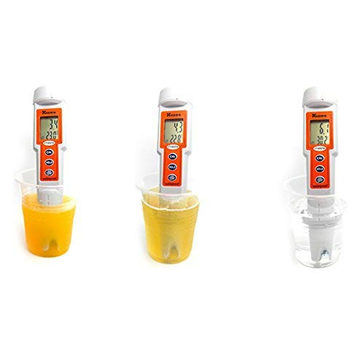 Y-LKUN Water Quality Meter Protable LCD Digital PH Meter 0-14PH Pen Salinity Meter Water Quality Salinity Measurement Detector Measuring Tool Moisture Meter