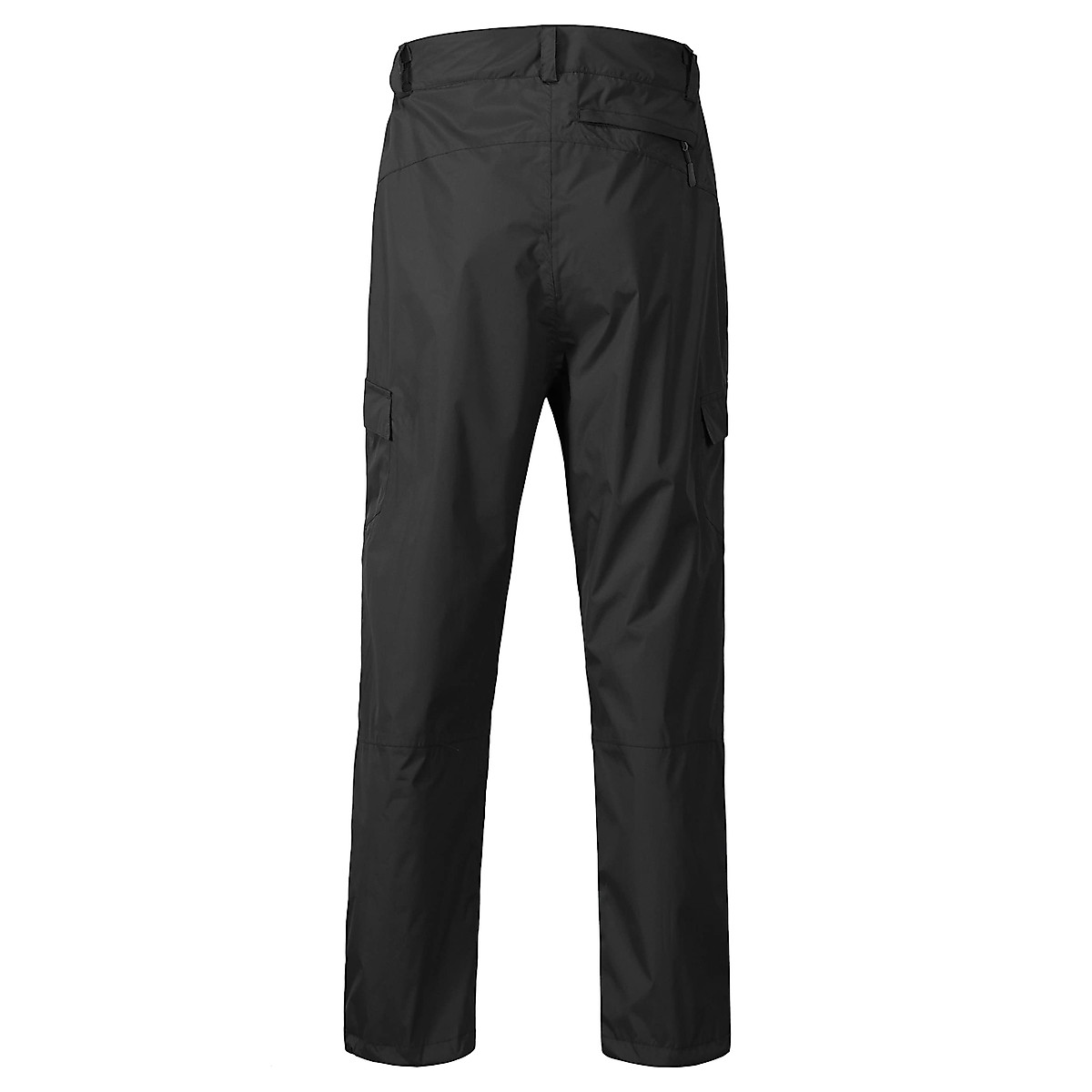 Little Donkey Andy Men's Lightweight Waterproof Rain Pants Breathable Hiking Pant for Outdoor Fishing Black XL