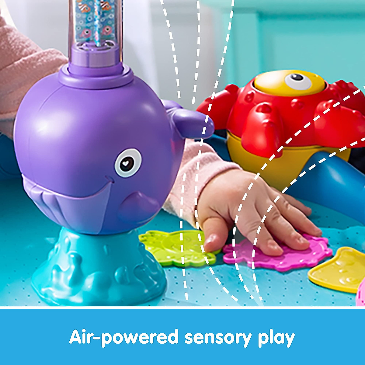 Lamaze 3-in-1 Airtivity Center – Developmental Sensory Toy Activity Center, Grows with Baby, Mess-Free Water Table Alternative