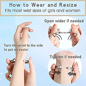 Teen Girl Gifts Easter Mothers Day Daughter Mom Women Teenage Inspirational Bracelet Her Best Friend Year Old Idea Small Gifts Graduation Granddaughter Adults Personalized Stocking Stuffers Valentines