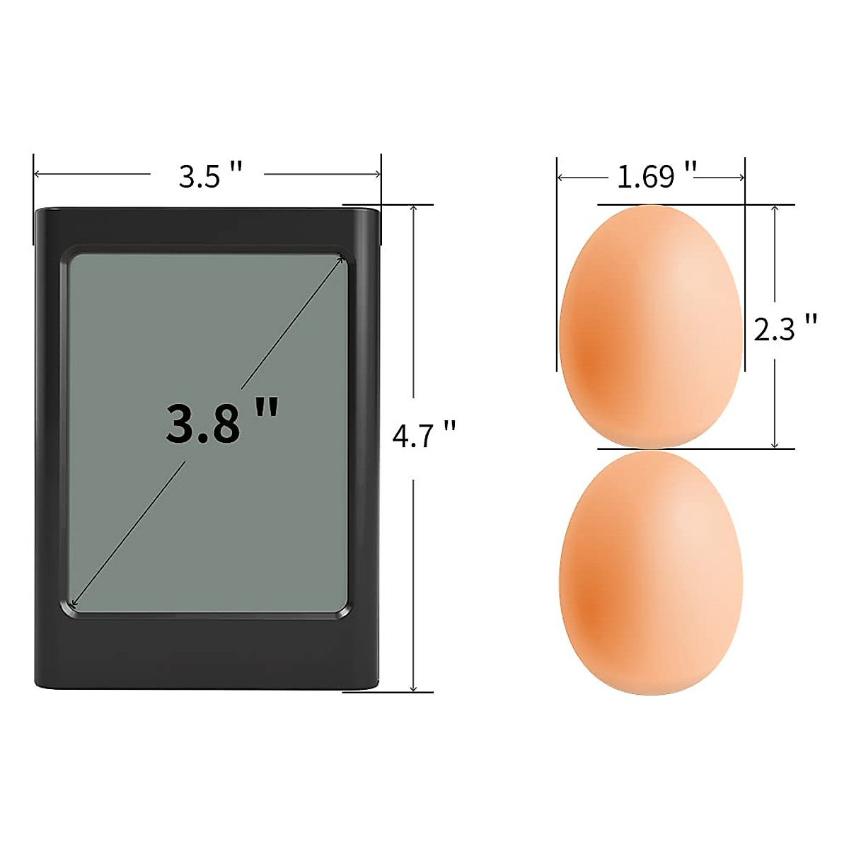 Digital Hygrometer Indoor Thermometer Humidity Meter Room Thermometer with Temperature and Humidity Monitor (Black)