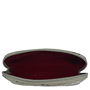 Anuschka Hand-Painted Women’s Genuine Leather Eyeglasses & Cosmetic Pouch - Floral Passion