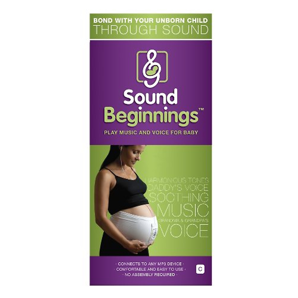 Sound Beginnings Audio Monitor, White, Medium Size C