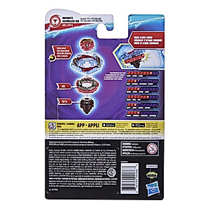 Beyblade Burst Surge Speedstorm Infinite Achilles A6 Spinning Top Starter Pack – Balance Type Battling Game Top with Launcher, Toy for Kids