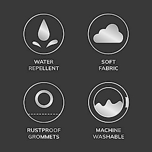 Maytex Microfiber Shower Curtain/Liner, Bone, 70" x 72"