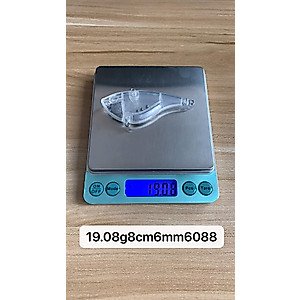 10PCS Unpainted Lure Blanks VIB 19.08g 8cm with 6mm Free Fishing Eye Crankbait Simulation Blank Body Clear Hard Baits Trout Salmon Swimming Sea Bait Topwater Freshwater Plastic Minnow Lure 6088 6mm