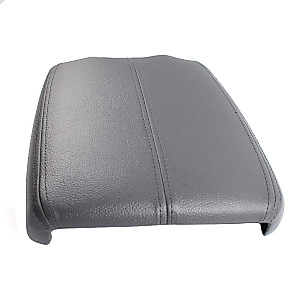 MOTOALL Auto Car Leather Suture Center Console Armrest Lid Cover Cap for 2008 2009 2010 2011 2012 Honda Accord Synthetic Leather (Vinyl) Plastic Gray