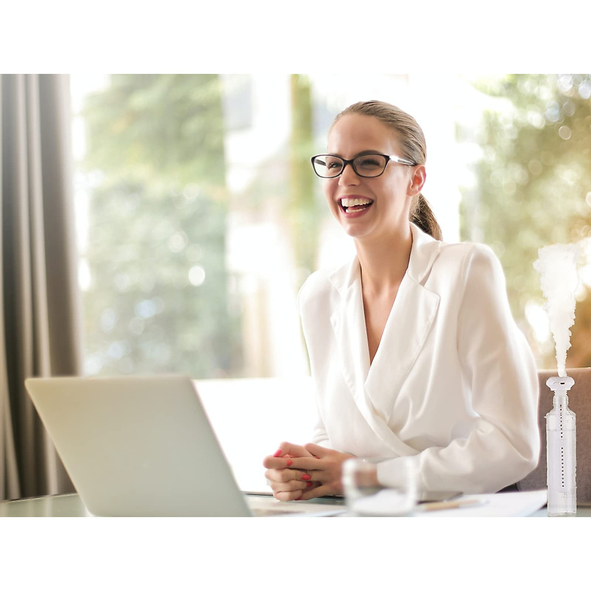 USB Cool Mist Humidifier-Portable Mini Air Humidifier for Bedroom Desk Car Travel Office Baby With Adjustable Length