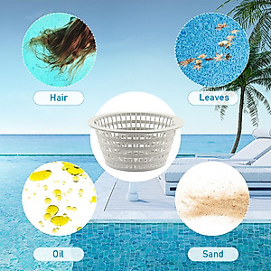 CALIDAKA Skimmers Pool Replacement Skimmer Basket, Fits Most Above Ground Wall Skimmers Pool Supplies Skimmers Basket, Skimmer Basket Random Color (Without Handle)