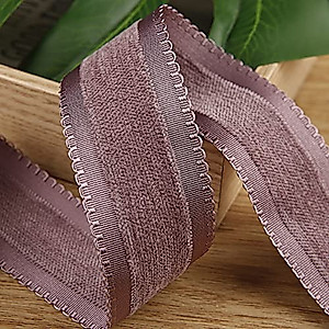 10 Yards/Roll Double Sided Polyester Flocking Belt Bowknot Hair Bow Knot Clothing Hat Decoration Lace Velvet Ribbon