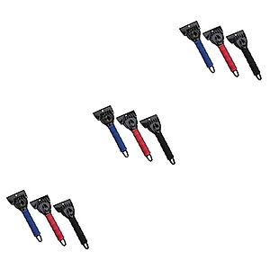 ERINGOGO 9 Pcs Plastic Scraper Blades Snow Cleaner for car Vehicle Snow Removal Cars Cars Windshield Frost Scraper Auto ice Shovel ice Scraper Snow Shovel Shaving Cream Small Window Scraper