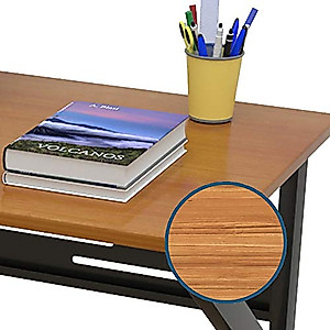 Modern K Shape Computer Desk,Simplistic Home Office Desk,Student Writing Desk with Drawers,Notebook Desk Laptop Pc Table