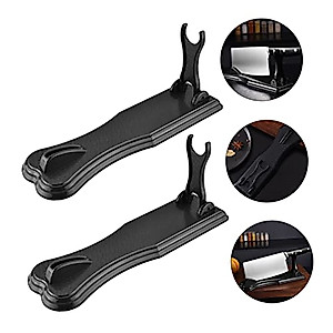 SHOWERORO 2pcs Vertical Single Pole Seat Kitchen Fittings Organizer Holder Knives Display Stand Kitchen Knife Block Cutter Holders Knives Holders Flatware Plastic Knives Stands Abs Black