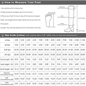 DREAM PAIRS Women's Paris Black Knee High High Heel Winter Boots - 8 M US