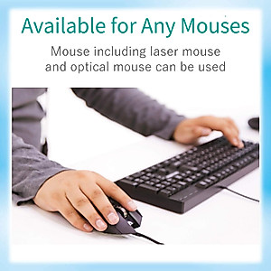 ELECOM Ergonomic Mouse Pad with Wrist Rest Gel Type for Laptop, Office & Home, Pain Relief Non-Slip Rubber Base MP-GELWH