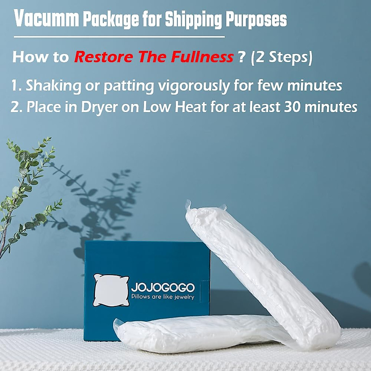 JOJOGOGO 18x18 Outdoor Throw Pillow Inserts Waterproof Set of 2, 18 x 18 Outdoor Patio Furniture Decorative Pillows, Outdoor Front Porch Decor White Chair Accent Pillows (with Deep Blue Piping)