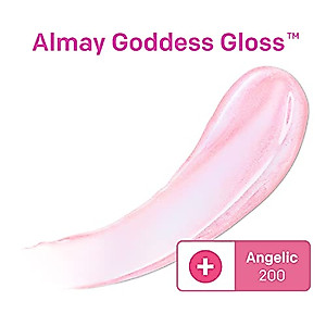 Almay Lip Gloss, Non-Sticky Lip Makeup, Holographic Glitter Finish, Hypoallergenic, 200 Angelic, 0.9 Oz
